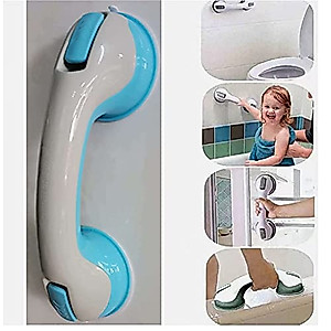 PXLYWLTZL 2Pack 12'' Safety Shower Handles for Elderly Suction, Shower Grab Bars for Bathroom, Suction Grab Bars for Shower, Bathtubs, Toilet, Suction Cup Handles, Elderly Assistance Products, 00003