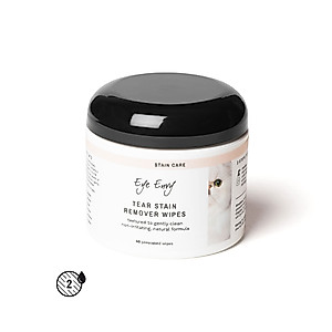 Eye Envy 3 Step Tear Stain Remover Kit for Cats | Clean, Stain-Free Eyes in 7 Days | Contains: Cleanser 8.45 fl.oz, Wipes 60 Count and Powder 0.5oz | Non-irritating and Natural