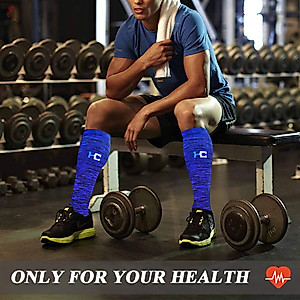 SunFeeling 6 Pairs Compression Socks for Women & Men Circulation - Best Support for Nurses,Running,Athletic,Sports,Small-Medium