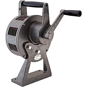 Vixen Horns Air Raid Hand Crank Siren, Loud Heavy Duty Tornado Siren with Base/Table Mount, Fire Air-raid Alarm, Warning Construction Air Horn VXS-1200M