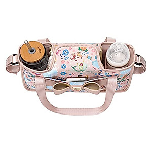 Petunia Pickle Bottom Wander Stroller Caddy | Perfect Baby Caddy to Keep Everything Organized | Multiple Carry Positions | Fits Most Strollers - Cinderella