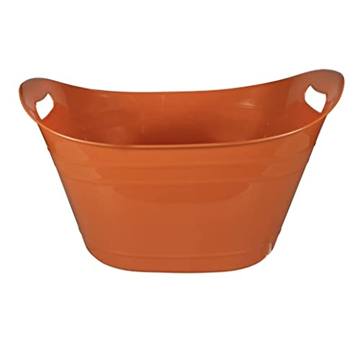 Personalized Easter Baskets for Kids - Custom Baseball Sports Bucket - Plastic Pail With Name (Orange)