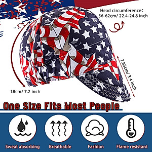 4 Pcs Welding Cap Flame Resistant Cotton Welding Hat for Men Women's Welders Caps Sweat Absorption Mesh Hat Liner for Welder Electrician Gas Station, Matched with Most Welding Helmet