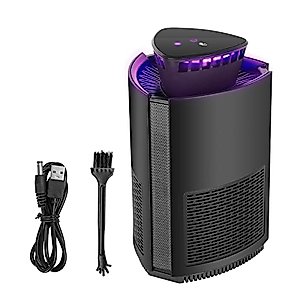 Indoor Insect Trap Non-Zapper, Fruit Fly Traps for Indoors, Catcher and Killer for Mosquitos, Gnats, Moth and Fruit Fly, Insect Trap for with Bug Light & Strong Suction