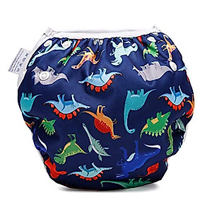 storeofbaby Water Diapers Reusable for Baby Boys Soft Dinosaur Swim Underwear