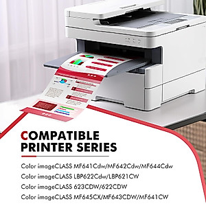 Toner Bank Compatible 054 Toner Cartridge Replacement for Canon 054H 054 CRG054H Color ImageCLASS MF644Cdw MF642Cdw LBP622Cdw MF641Cw MF644 MF642 High Yield Printer Black Ink 2-Pack