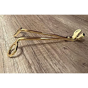 Paddywax Candle Accessories Wick Trimmer, Shiny Brass