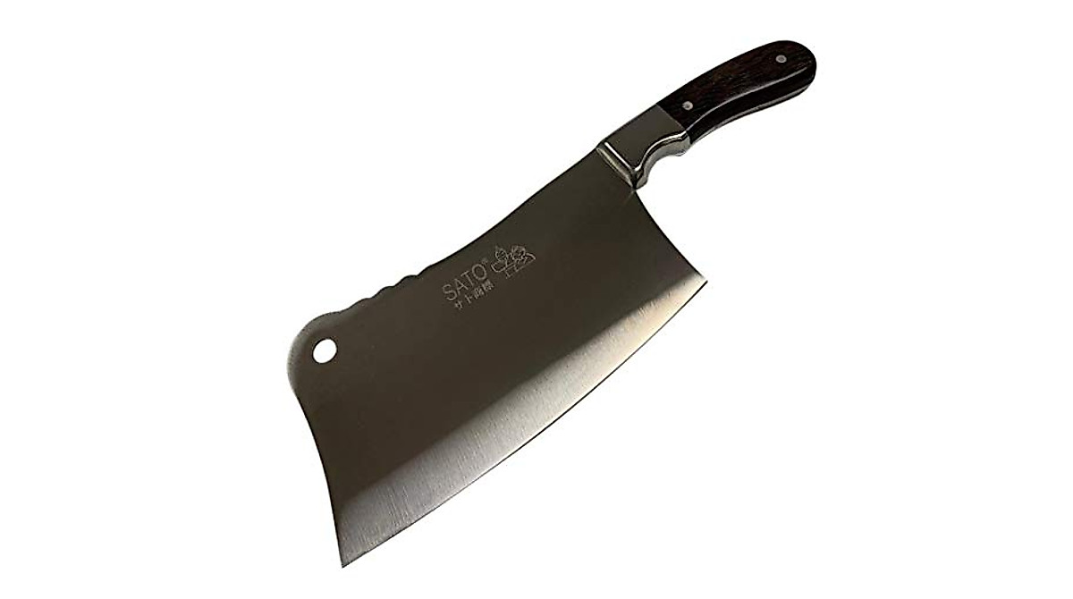 Sato Heavy-Duty Meat Cleaver - 8-Inch Bone Chopper for Butchers