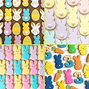 Crethinkaty Easter Bunny Cookie Cutter for Baking Rabbit Shape Cookie/Pastry/Biscuit Cutter for Holiday(3.7 * 1.8")