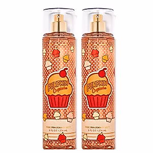 Bath & Body Works Bath and Body Works Pumpkin Cupcake Fine Fragrance Mist - Value Pack Lot of 2 (Pumpkin Cupcake), 4 Ounce (Pack of 2), 8.0 fluid_ounces