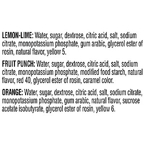 Gatorade Multipack 12 Fl Oz, (pack of 18 - 6 Lemon Lime, 6 Fruit Punch, 6 Orange)