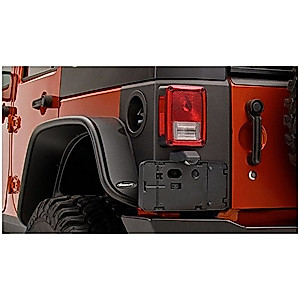 Bushwacker Trail Armor Rear Corner Covers | 2-Piece Set, Black, Textured Finish | 14010 | Fits 2007-2018 Jeep Wrangler JK Unlimited