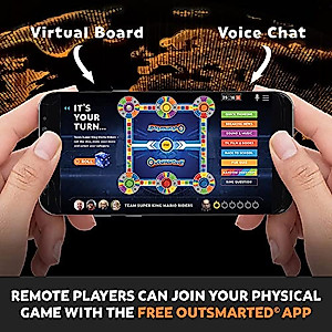 OUTSMARTED! The Live Family Quiz Show Board Game | Ages 8+ | for 2 to 24 Players 2023 Edition