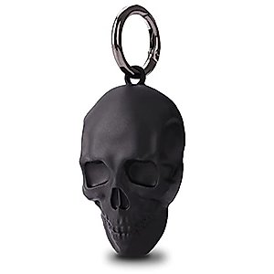 Compatible with Apple AirTag Case for AirTag Keychain | Silicone Protective case Secure Holder with Key Ring | Anti-Scratchfor Apple AirTags Case Accessories (Black)