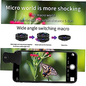 1 Set 22 Mobile Phone Lens Set Smartphone Phones fisheye Lens Smart Phone Macro Lens Attachment Mobile Phone Lens Kit Smartphone Wide Angle Lens Professional Phone Camera Lens