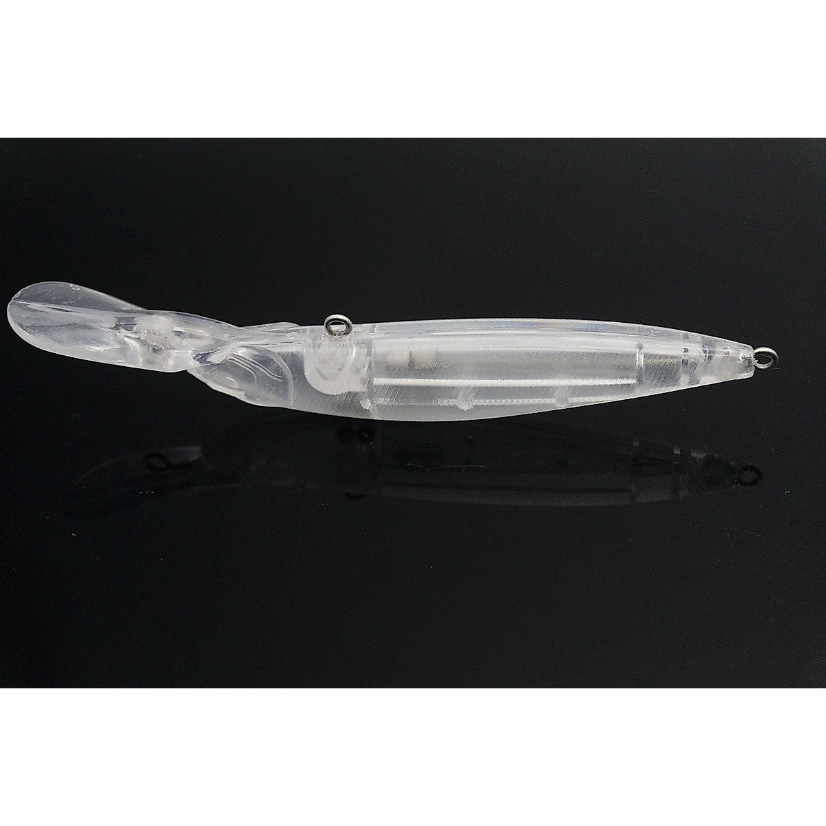 Fine Fishing Free Eye 5PCS Unpainted Lure Blanks 110mm 8.69g Tungsten Weight Crankbait Baits Simulation Blank Body Clear Hard Baits Trout Salmon Minnow Lure Popper Lures Topwater Freshwater 8358