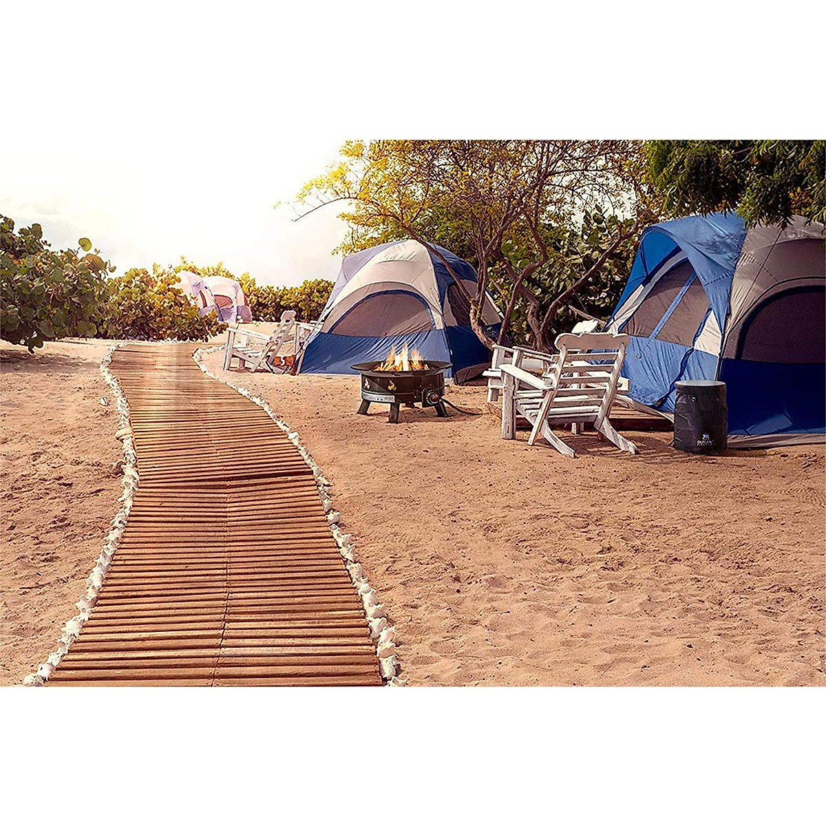 Outland Living Firebowl 883 Mega Outdoor Propane Gas Fire Pit with UV and Weather Resistant Durable Cover, 24-Inch Diameter 58,000 BTU