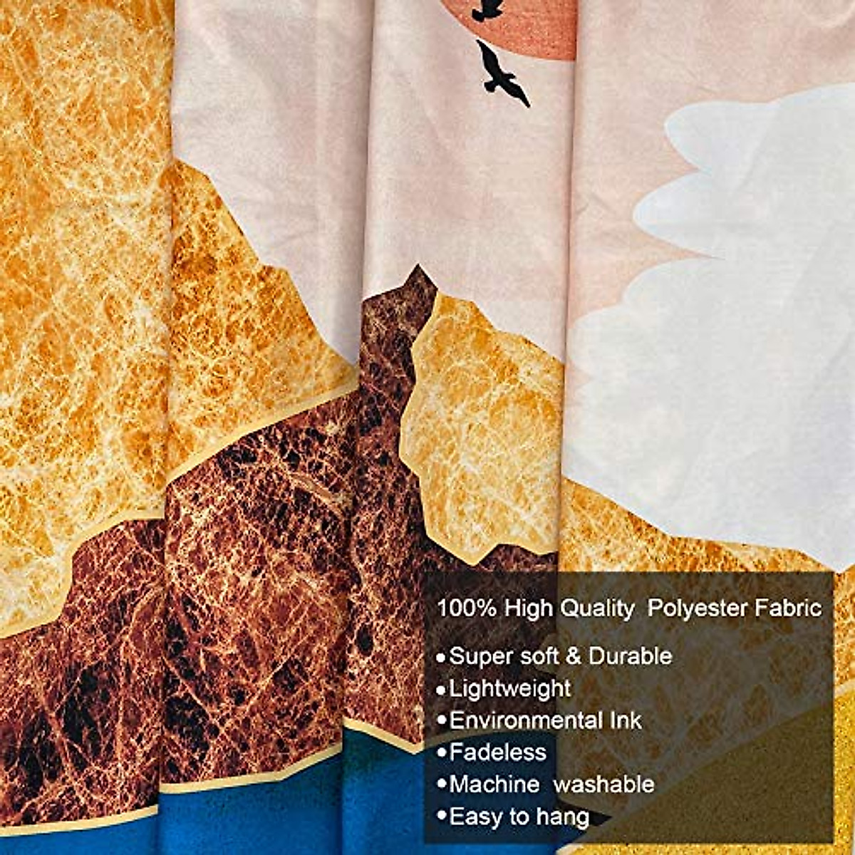 Sunset Tapestry Forest Tree Tapestry Nature Landscape Tapestry Wall Hanging Tapestry for Bedroom Decor-H51.2×W59.1 inches