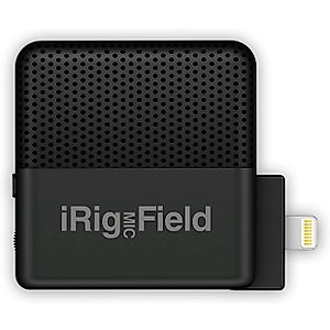 IK Multimedia iRig Mic Field stereo condenser microphone for iPhone and iPad - IP-IRIG-FIELD-IN - Black