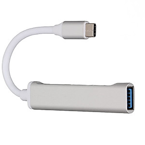 ASHATA USB C Hub, 4 in 1USB C to USB with 1 USB3.0 3 USB2.0 Ports, Mini Portable USB C Hub Adapter, for Laptop, Mouse, Keyboard, Hard Disk, Mobile Phone, Tablet(Silver)