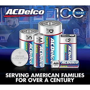 Powermax ACDelco 24-Count Size D Cell Alkaline Batteries Super Alkaline Battery 7-Year Shelf Life Reclosable Packaging