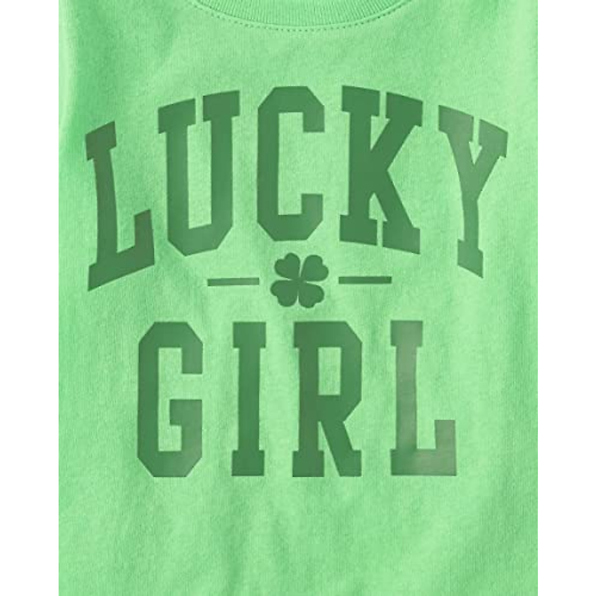 The Children's Place,And Toddler Girls Short Sleeve Graphic T-shirt,Baby-Girls,Lucky Girl,5T