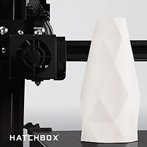 HATCHBOX PETG 3D Printer Filament, Dimensional Accuracy +/- 0.03 mm, 1 kg Spool, 1.75 mm, White