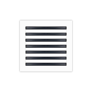 BUILDMART - 14x14 Modern AC Vent Cover - Decorative White Air Vent - Standard Linear Slot Diffuser - Register Grille for Ceiling, Walls & Floors - Texas Buildmart