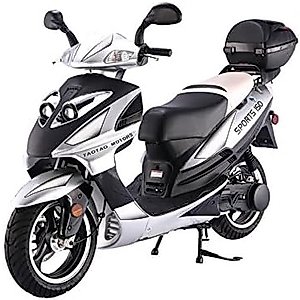 SmartDealsNow Powersports TAO TAO Adult Street Scooter 150cc Lancer Eagle 150 Gas Powered Moped, Black