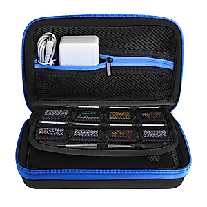 AUSTOR Case for Nintendo New 3DS XL(Black+Blue)