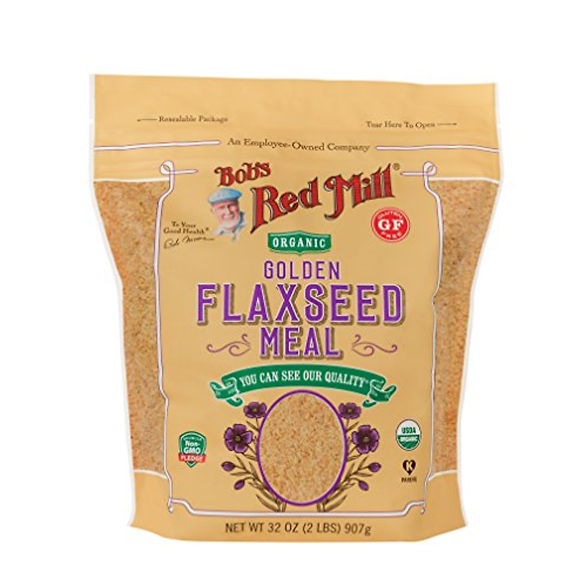 Bobs Red Mill Flaxseed Meal Golden Organic, 32 Oz