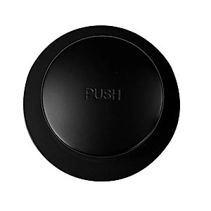 Westbrass D931K-62 1-3/8" Fine Thread Tip-Toe Bathtub Drain Plug Trim Set with One-Hole Overflow Faceplate and 1-1/2" Adapter Bushing, Matte Black