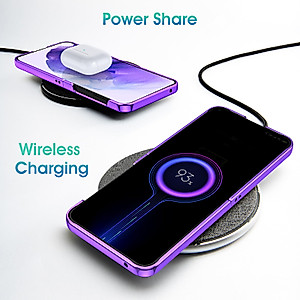 MILPROX Compatible for Galaxy Z Flip 5 Case (2023), Slim Hard Cover Luxury Electroplated Edge, Ultra Thin Shockproof Bumper Folding Gel Shell Protector for Samsung Galaxy Z Flip 5 Case-Purple