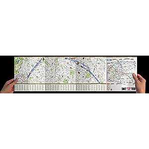 StreetSmart® Paris Map by VanDam - City Street Map of Paris, France - Laminated folding pocket size city travel and Metro map with all attractions, sights and hotels (2024 English and French Edition)