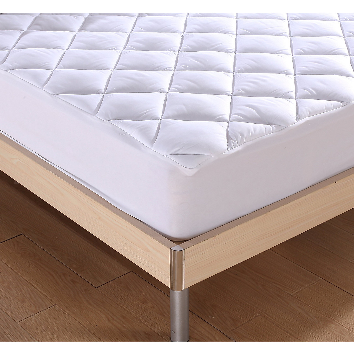 Premium Plus RV Camper Mattress Pad, Breathable, Quilted Mattress Topper, Deep Pocket, Stretch to Fit, Microfiber, Extra Plush, Compressed 15 oz Fill per sq yd, RV King 72 by 80 inch 18 inch Depth