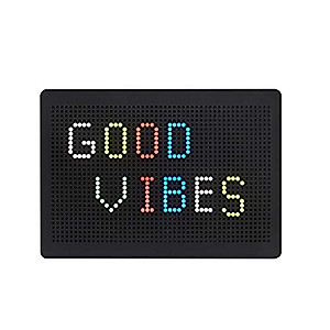 Urban Lifestyle DIY Peg Board Letter Message Box 11.8" x 1.3" x 8.2", Black
