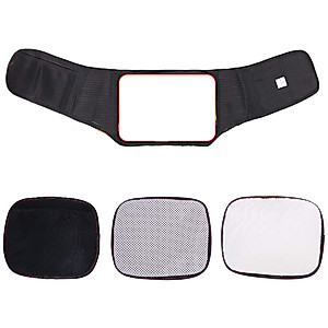 LSRRYD Double Adjustment Lumbar Support Belt Self-Heating Steel Plate for Pain Relief and Injury Prevention Sciatica (Size : Large)
