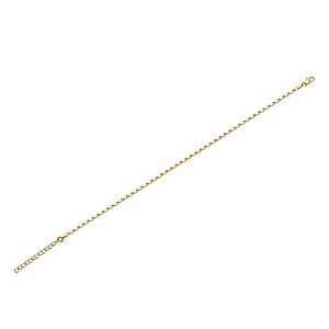 PAVOI 14K Gold Plated Snake and Marina Link Flat Anklet for Women (Marina, Yellow Gold Plated)