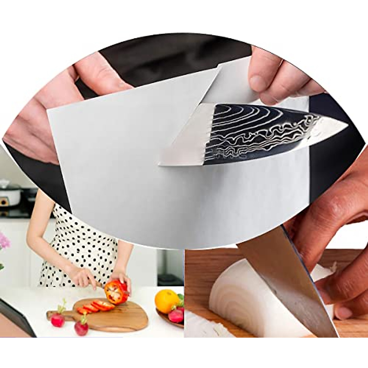 E & G Leather Strop for Knife Sharpening - Leather strop Kit with Sharpening Stropping Compound - Get Razor-Sharp Edges with Knife Stropping Compound Kit Black