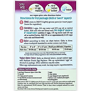 Namaste Foods, Gluten Free Spice Cake Mix, Allergen-Free,26 Oz (Pack of 6)