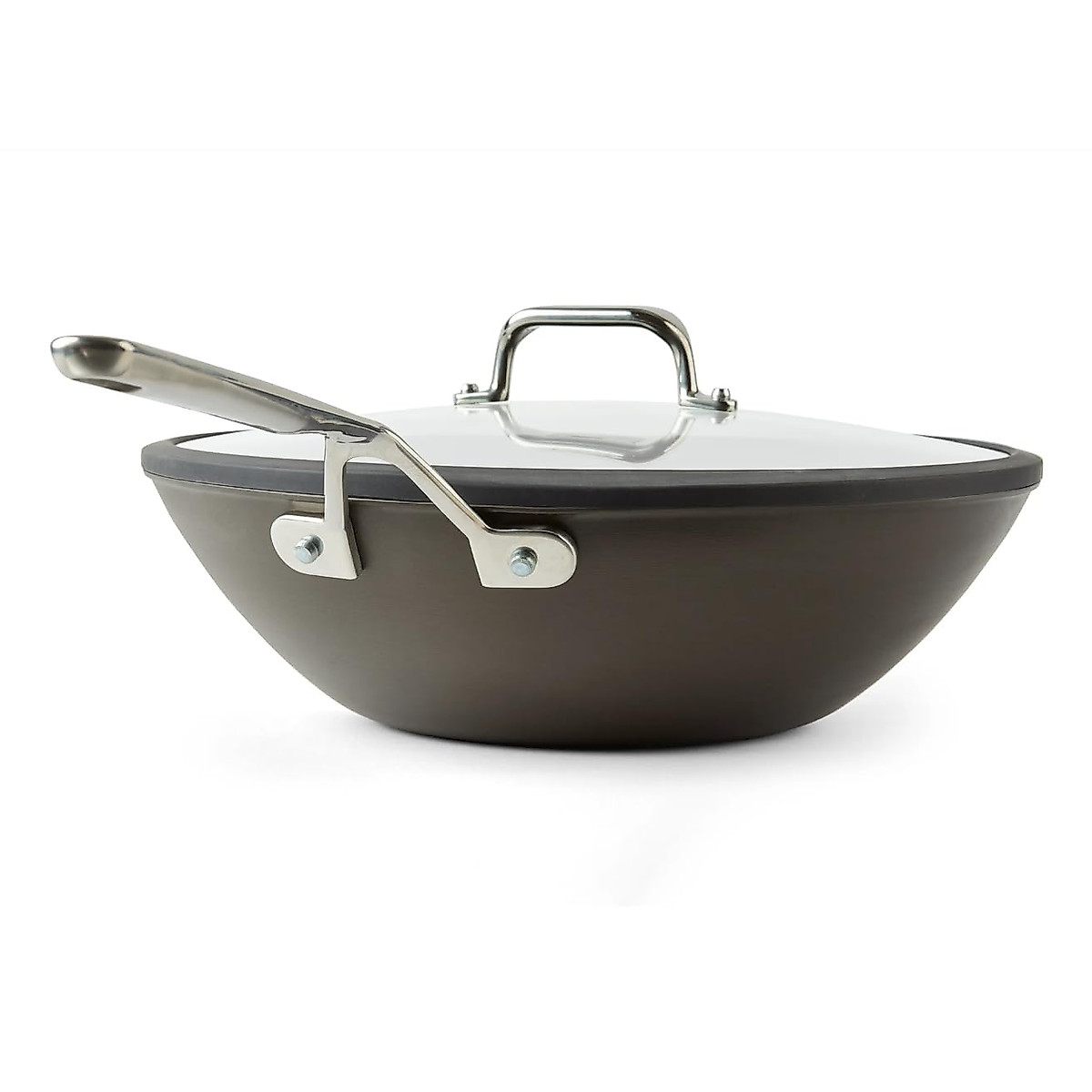 Misen Pre-Seasoned 12" Carbon Steel Wok - Naturally Nonstick - Perfect Size for Any Home Kitchen - Small Flat Bottom - Ergonomic, Stay-Cool Handles - Ready to Use, Compatible with All Cooktops