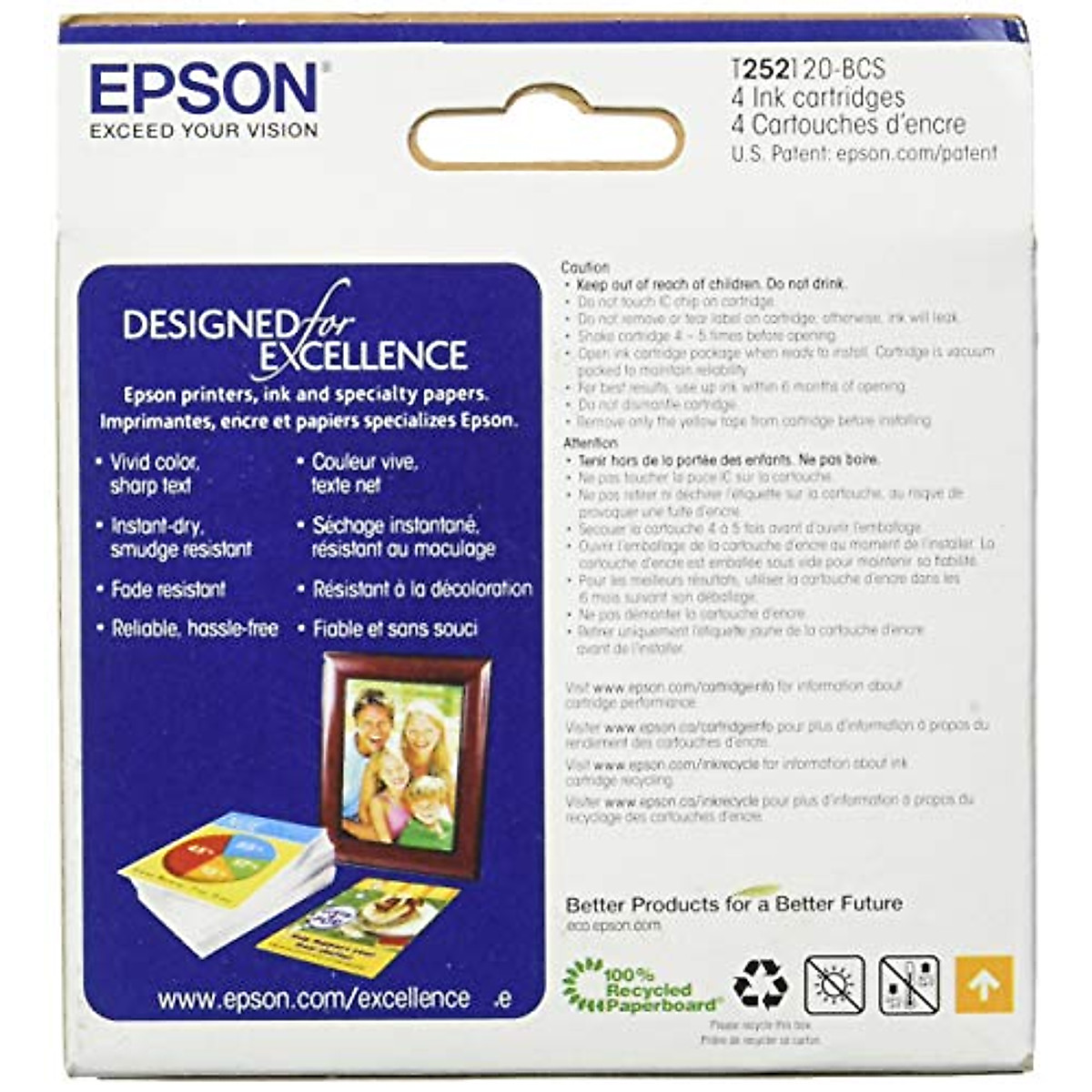 Epson DURABrite Ultra Ink T252120-BCS Ink Cartridge - Cyan, Black, Magenta, Yellow