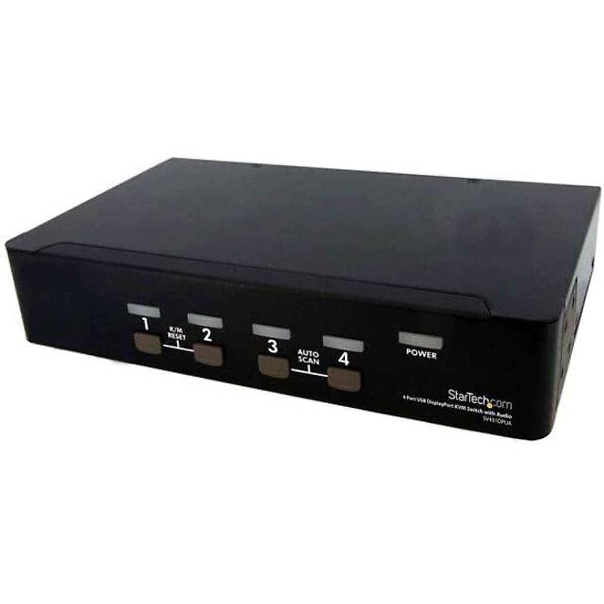 StarTech.com 4 Port DisplayPort KVM Switch w/ Audio - USB, Keyboard, Video, Mouse, Computer Switch Box for 2560x1600 DP Monitor , TAA (SV431DPUA)