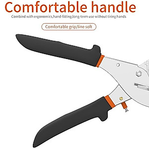 GARTOL Large Miter Shear Cutter, Multifunctional Multi Angle Trunking Shear, Angle Shears Scissors For Vinyl Wood Molding Trim, Angle Cutter Adjustable at 45 to 135 Degree with Replacement Blades