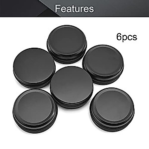 Othmro 6Pcs 2oz 60ml Round Aluminum Cans Tin Can Screw Lid Top Metal Storage Tins Containers Round Empty Container Cans Kitchen Storage Container for Lip Balm, Crafts, Candles, Candies