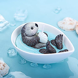 Cute Sea Otter Baby Candle for Your Lover Friend Birthday Gift Souvenir