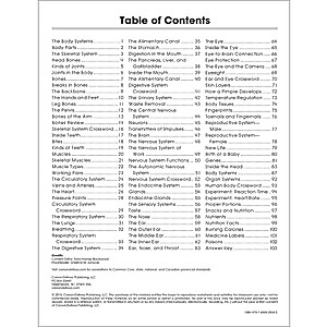 Carson Dellosa The 100+ Series: Human Body Workbook―Grades 5-8 Science Book, Human Anatomy, Bones, Muscles, Organs, the Nervous System, Health and Nutrition (128 pgs) (Volume 13)