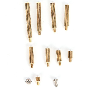 Knurled Standoffs, 270Pcs Installation Tool Screw Nut Brass Standoff Assortment for PCB Motherboard Mount for Electronics for Raspberry Pi