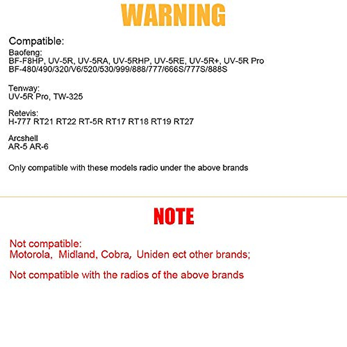 Walkie Talkie Earpiece with MIC 2 Pin Acoustic Tube Headset Two Way Radio Earpiece for BF-888S AR-5 UV-5R H-777 TW-325 Two Way Radio (6 Pack)