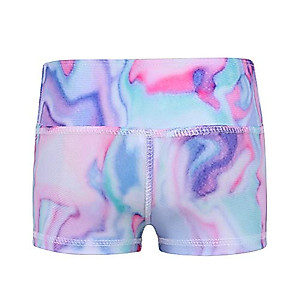 vastwit Kids Girls Stretchy Dancewear Booty Shorts Gymnastics Athletic Sports Swimming Hot Pants Colorful 10